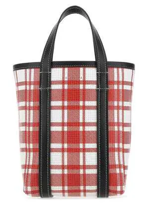 Balenciaga Printed Leather Small Barbes Shopping Bag - Multicolor