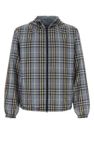 Burberry Embroidered Reversible Polyester Jacket - Multicolor