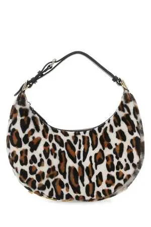 Fendi Printed Calfhair Small Hobo Bag - Multicolor