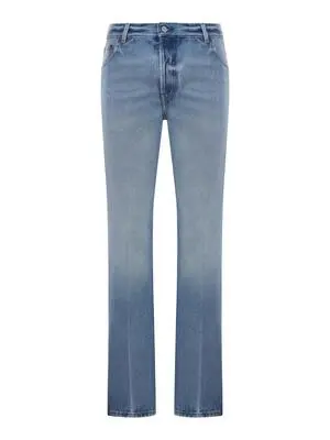 Miu Miu Five-pocket Washed Denim Trousers - Multicolor