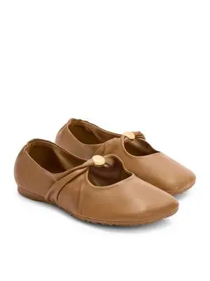 Loewe Pebble Ballerinas In Lambskin Nappa - Multicolor