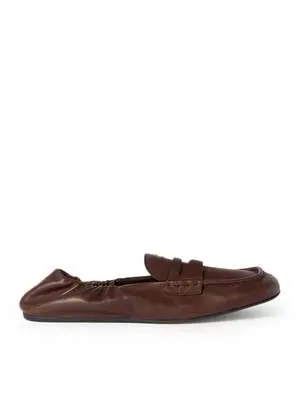 Miu Miu Nappa Leather Ruffled Loafers - Multicolor