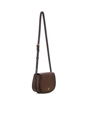Etro Paisley Pattern Leather Trim Shoulder Bag