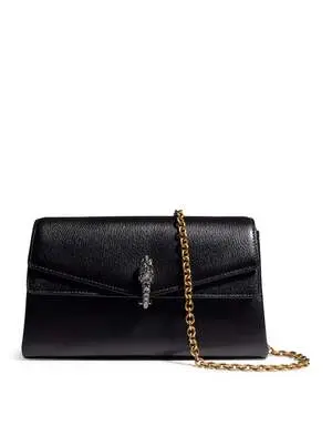 Gucci Dionysus Small Shoulder Bag In Grained Leather - Black