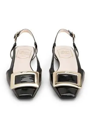 ROGER VIVIER Belle Vivier Patent Leather Slingback Ballerinas