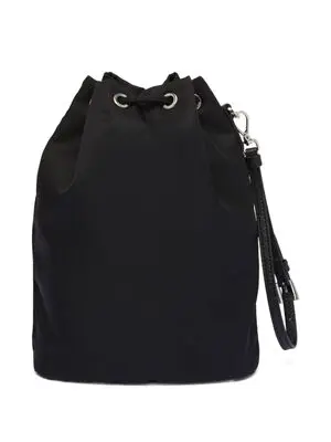 Prada Re-nylon Pouch With Metal Triangle Logo - Multicolor