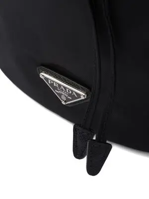 Prada Re-nylon Pouch With Metal Triangle Logo - Multicolor