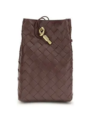 Bottega Veneta Andiamo Smartphone Pouch - Brown