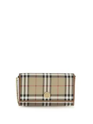 Burberry Chain Wallet - Cream