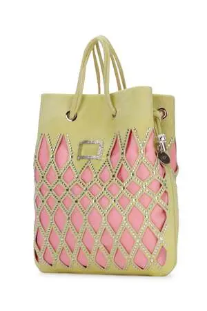 ROGER VIVIER Embellished Bucket Bag - Multicolor