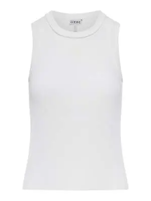 Loewe Ribbed Top With Anagram Embroidery