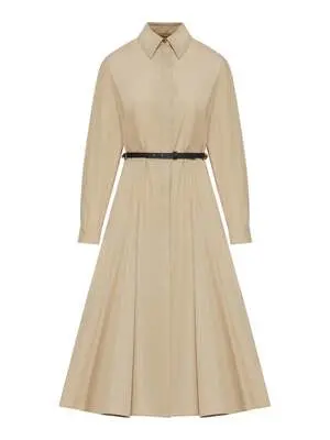 Max Mara Cotton Midi Shirt Dress - Multicolor