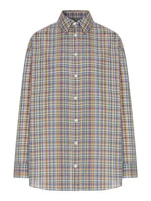 TOTEME Checked Cotton Shirt - Multicolor