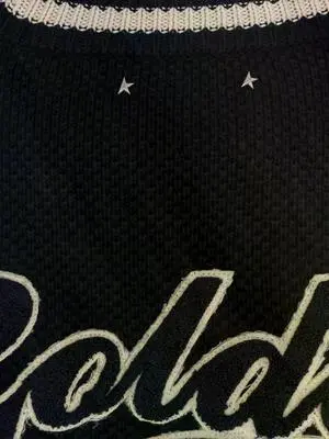 GOLDEN GOOSE Striped Logo-patch Sweater