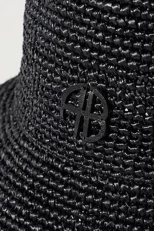 ANINE BING Cabana Raffia Bucket Hat