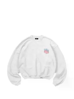 REPRESENT Graphic Print Cotton Sweatshirt - Grey