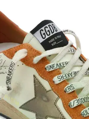 GOLDEN GOOSE Ball Star Distressed Leather Sneakers