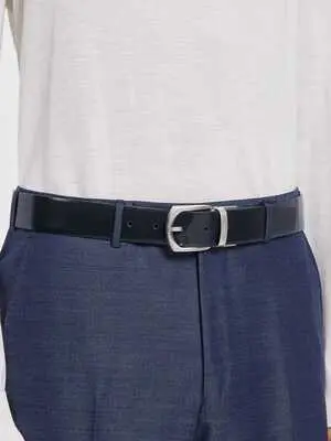 Zegna Logo Detailed Reversible Buckled Belt