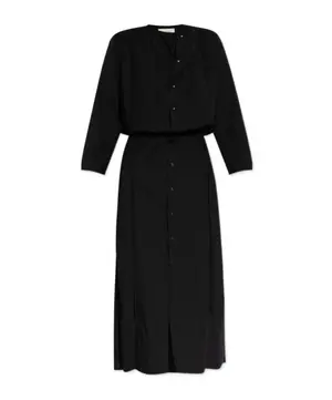 LEMAIRE Oversized Midi Dress - Black