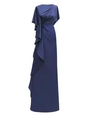 GEMY MAALOUF Draped Ruffled Gown