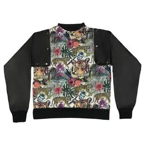 ZASTASTUDIO Multicolor Artwork Hybrid Sweatshirt - Black