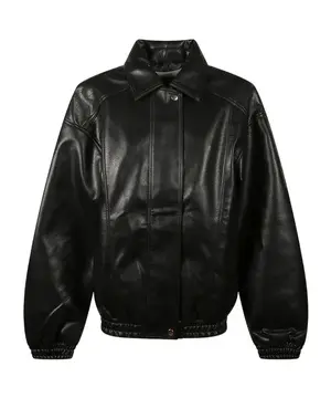 THE FRANKIE SHOP Oversized Zip-up Jacket - Black