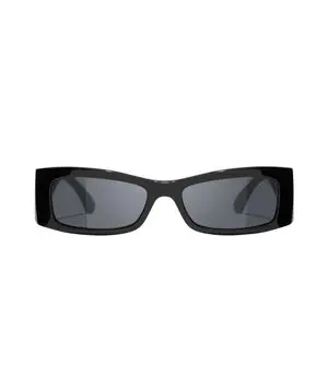 Chanel Rectangle Sunglasses - Black