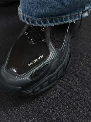 Balenciaga Triple S.2 Gradient Mesh Sneakers With Used-effect Nylon Inserts - Multicolor