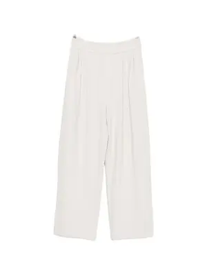 Brunello Cucinelli Cotton Trousers With Monili Detail - Multicolor