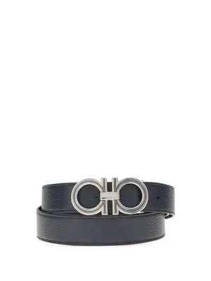 FERRAGAMO Ferragamo Reversible Leather Belt Blue