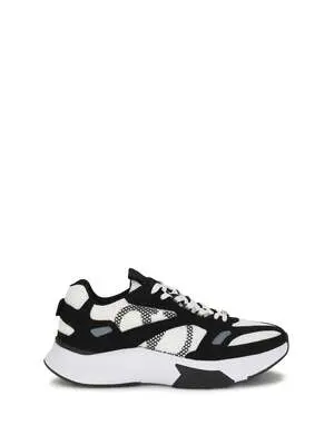 Valentino Garavani Demivee Mesh And Suede Sneakers - Multicolor