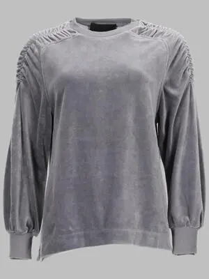 Alberta Ferretti Chenille Sweatshirt - Gray
