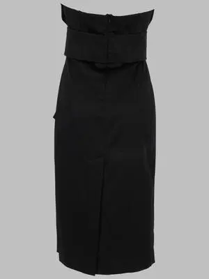 P.a.r.o.s.h Strapless Draped Midi Dress