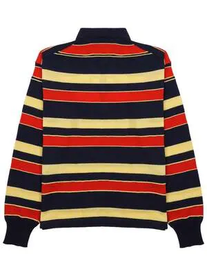 JW Anderson Striped Polo Shirt - Blue