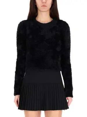 MARINE SERRE Wild Fluffy Jersey - Black