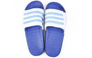 Adidas Velcro Blue White Slippers