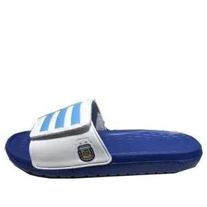 Adidas Velcro Blue White Slippers - Blue/white