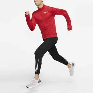 Nike Pullover With Stand Collar And Long Sleeves
