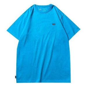 VANS Off The Wall Tee Minimalistic Small Logo Short Sleeve Couple Style - Blue