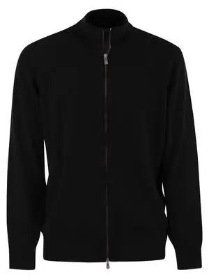 BRUNELLO CUCINELLI Brunello Cucinelli High-Neck Zip-Up Cashmere Cardigan