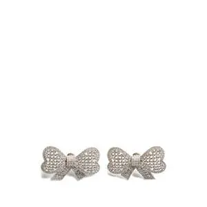 Valentino Garavani Tone Crystal Embellished Bow Earrings