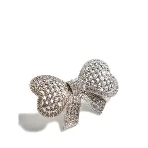 Valentino Garavani Tone Crystal Embellished Bow Earrings
