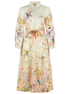 Zimmermann Rebellion Linen Long Dress - Cream