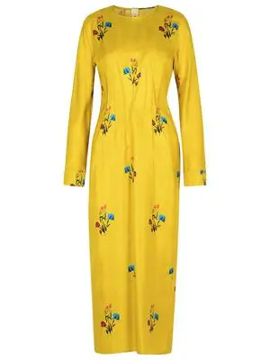 Marni Silk Floral Print Dress
