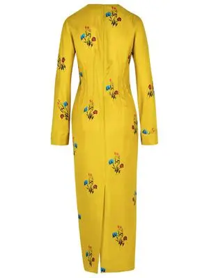 Marni Silk Floral Print Dress