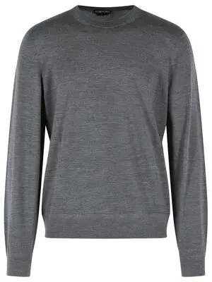 TOM FORD Grey Wool Sweater - Gray