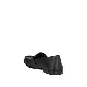 Fendi Calf Leather Loafers With Silver-tone Metal Logo Detail