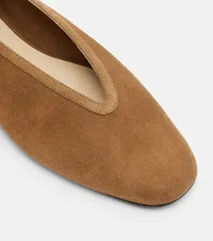 Le Monde Beryl Suede Ballet Flats - Beige