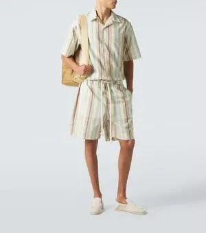 Commas Striped Linen Shirt