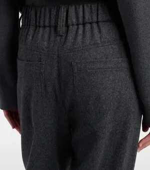 Brunello Cucinelli Wool Straight Leg Pants